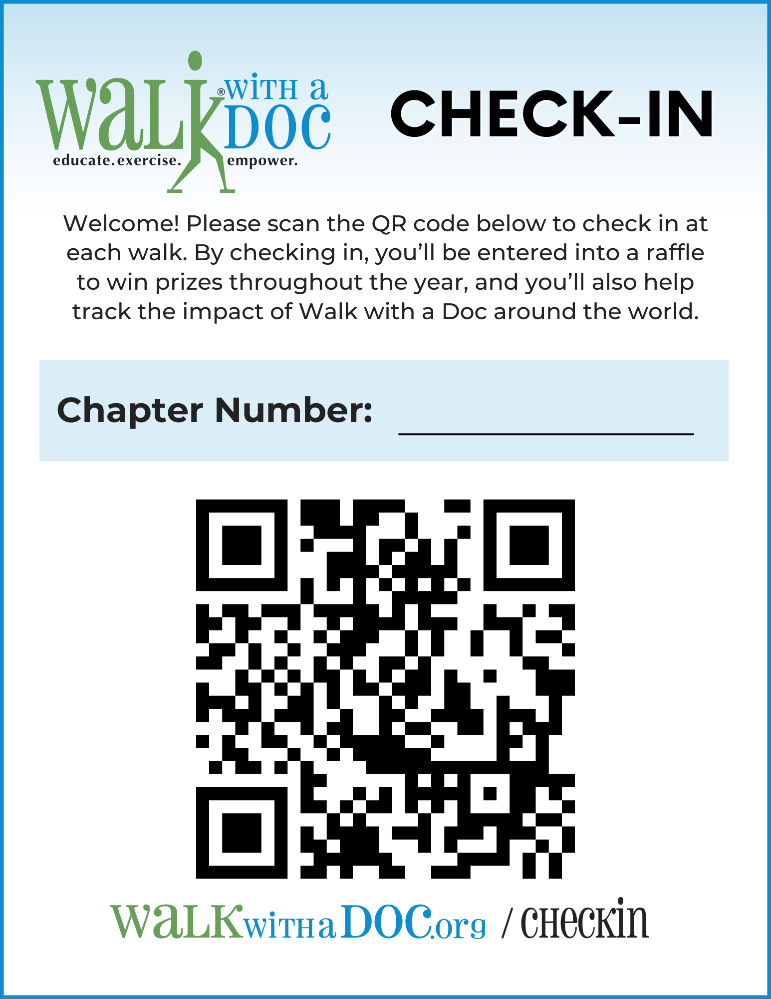 Waiver Instructions for Walk Leaders – Walk with a Doc