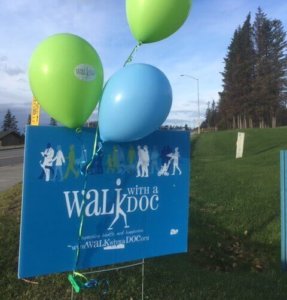 Walk this way – YARD SIGN